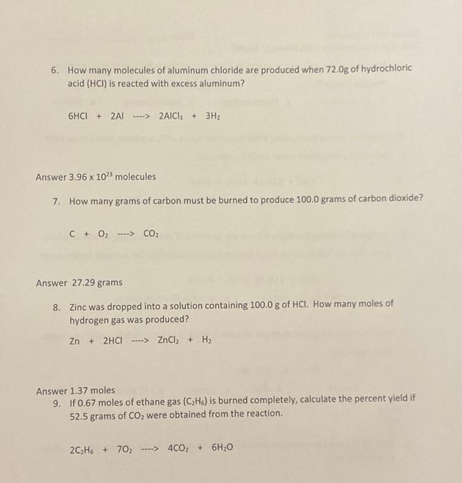 Solved Elements of Chemistry 1101 Q26 Stoichiometry | Chegg.com