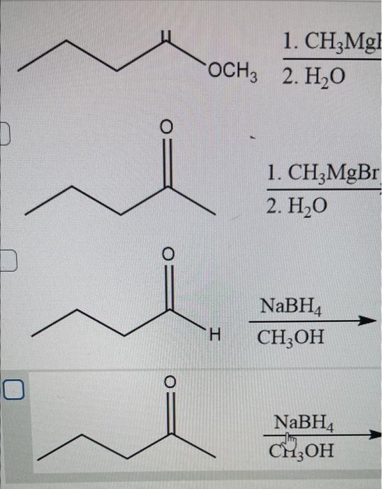 Solved Select all possible reactions to produce the | Chegg.com
