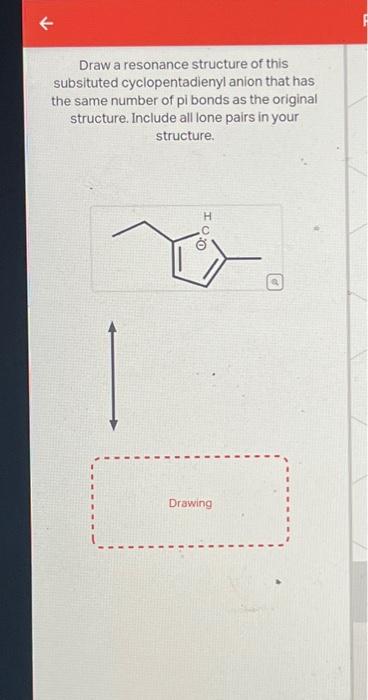 Solved Draw a resonance structure of this subsituted | Chegg.com