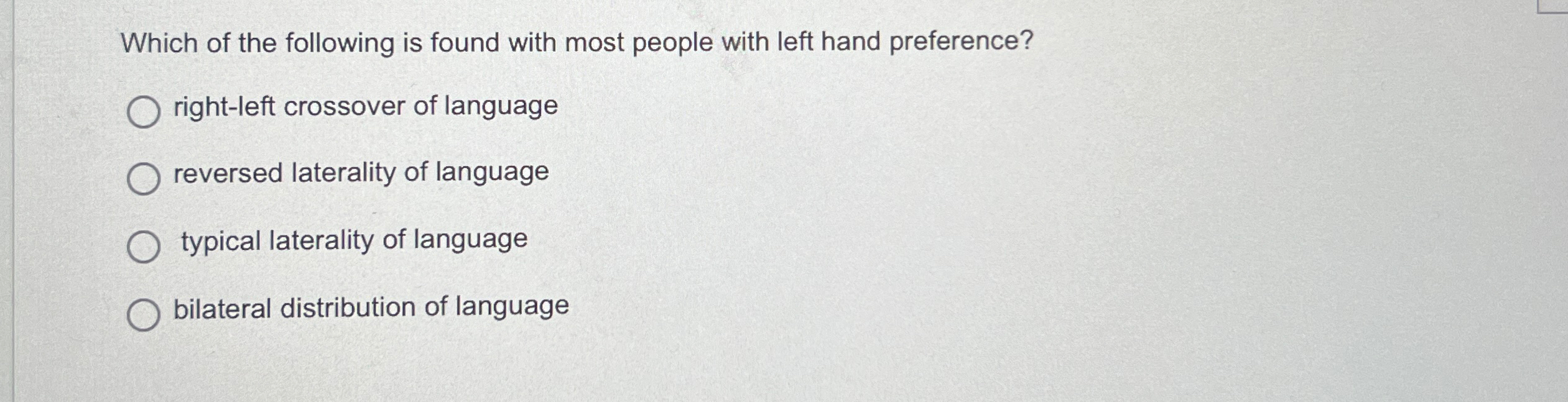 Solved Which of the following is found with most people with | Chegg.com