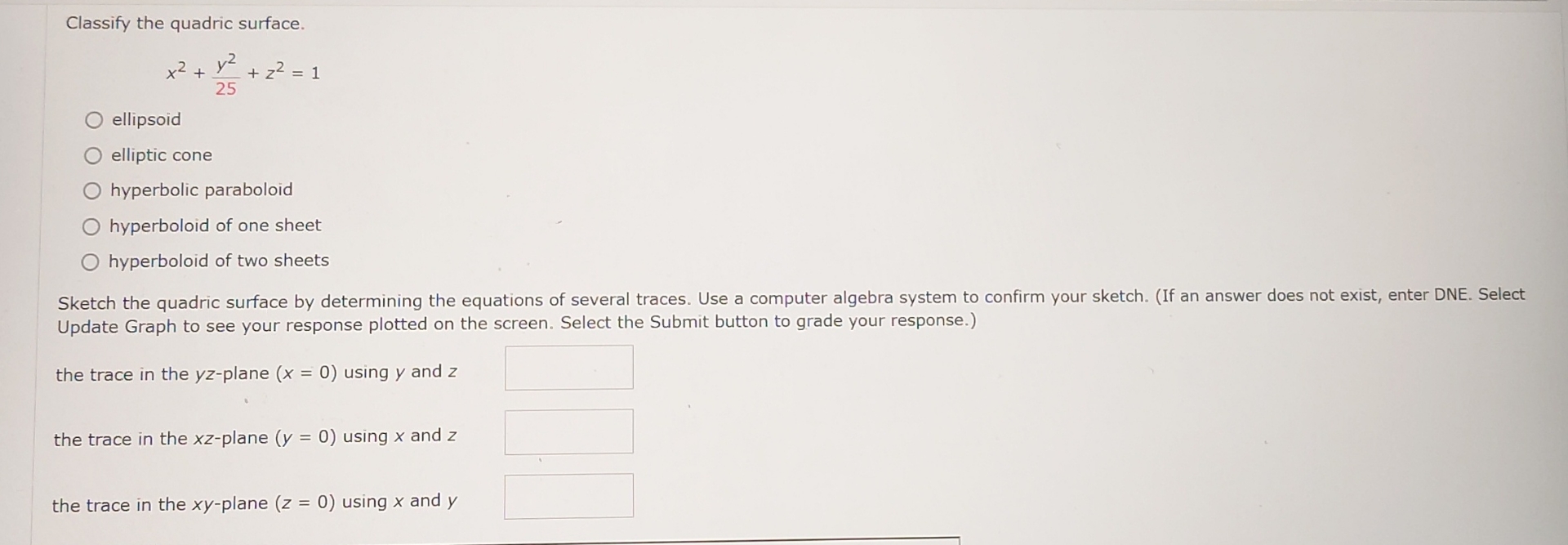 Solved Classify the quadric | Chegg.com