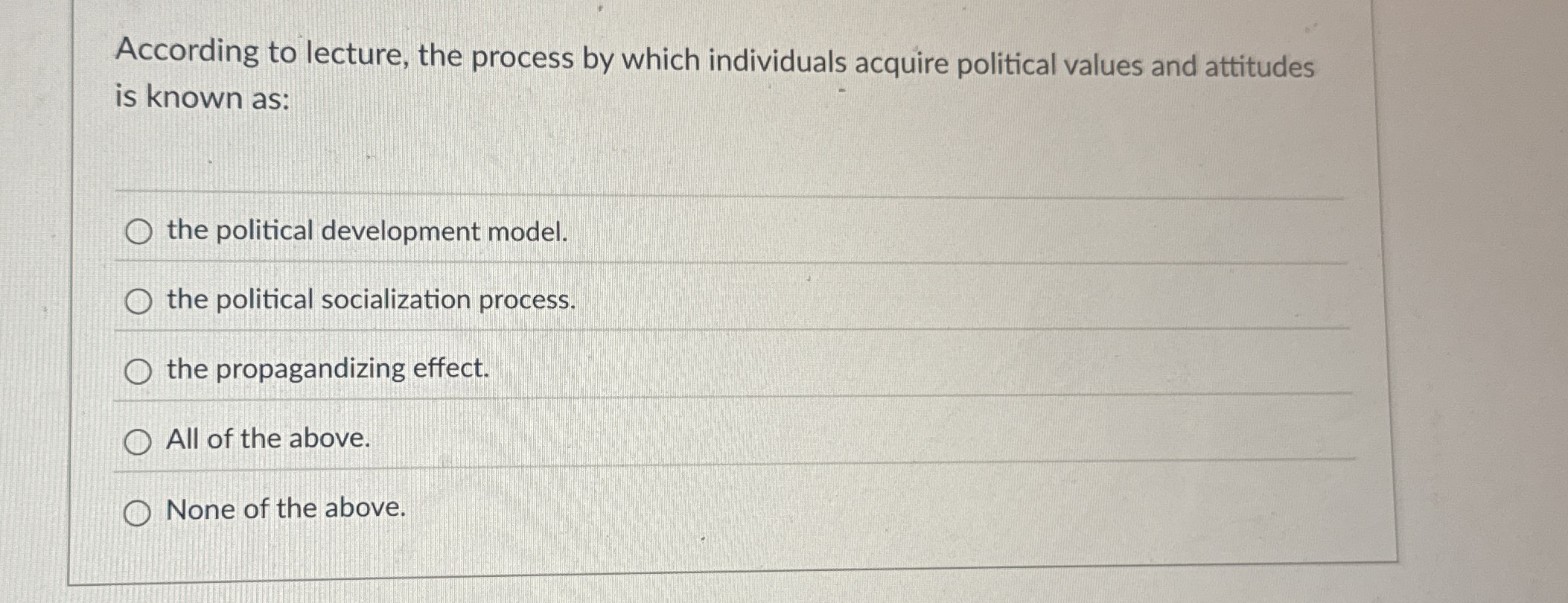 Solved According to lecture, the process by which | Chegg.com