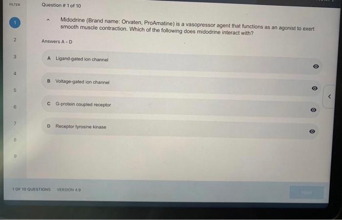 Solved Midodrine (Brand name: Orvaten. ProAmatine) is a | Chegg.com