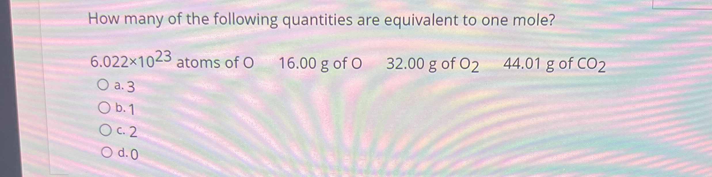 Solved How many of the following quantities are equivalent | Chegg.com