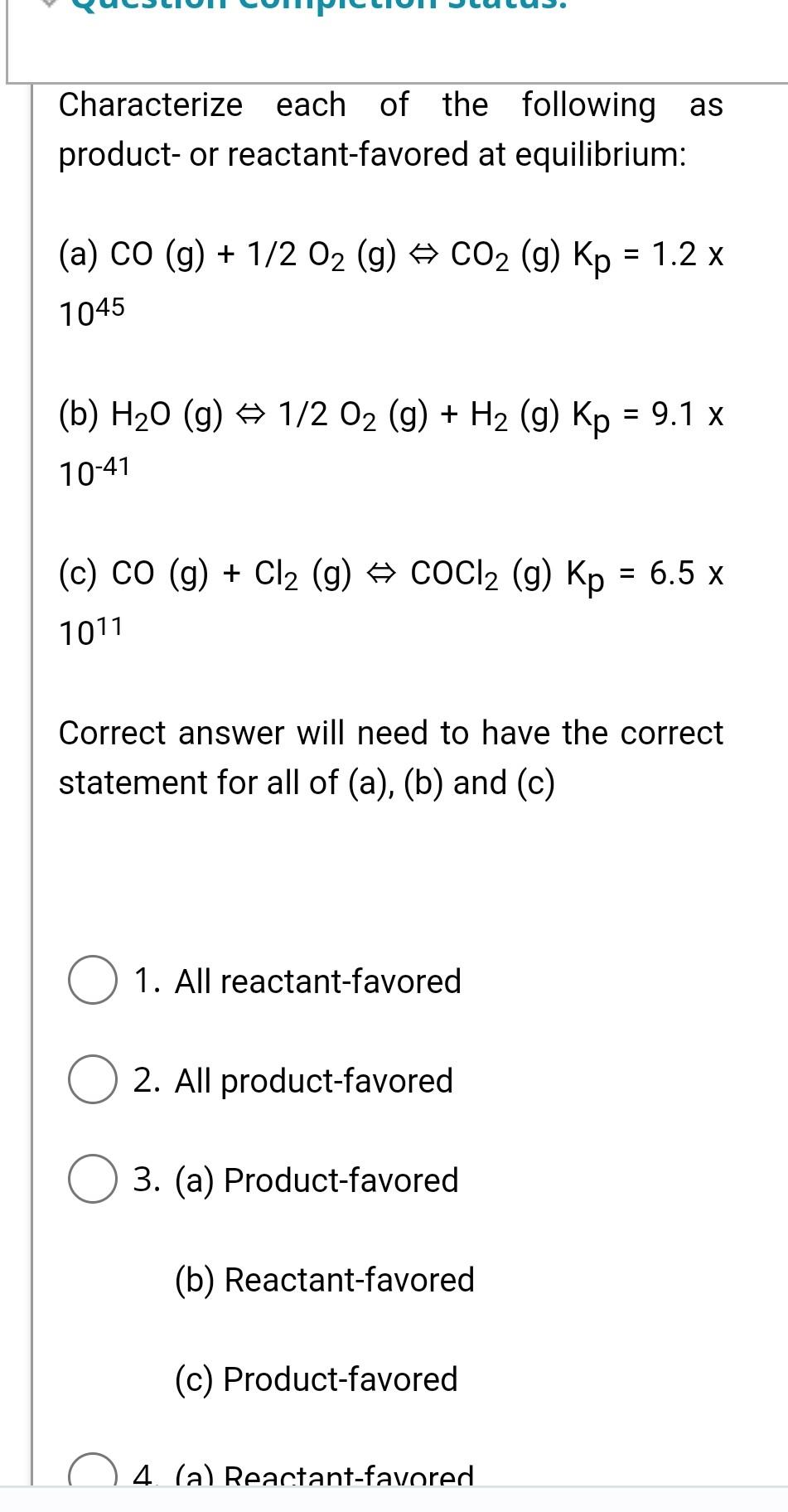 Solved Characterize each of the following as product- or | Chegg.com