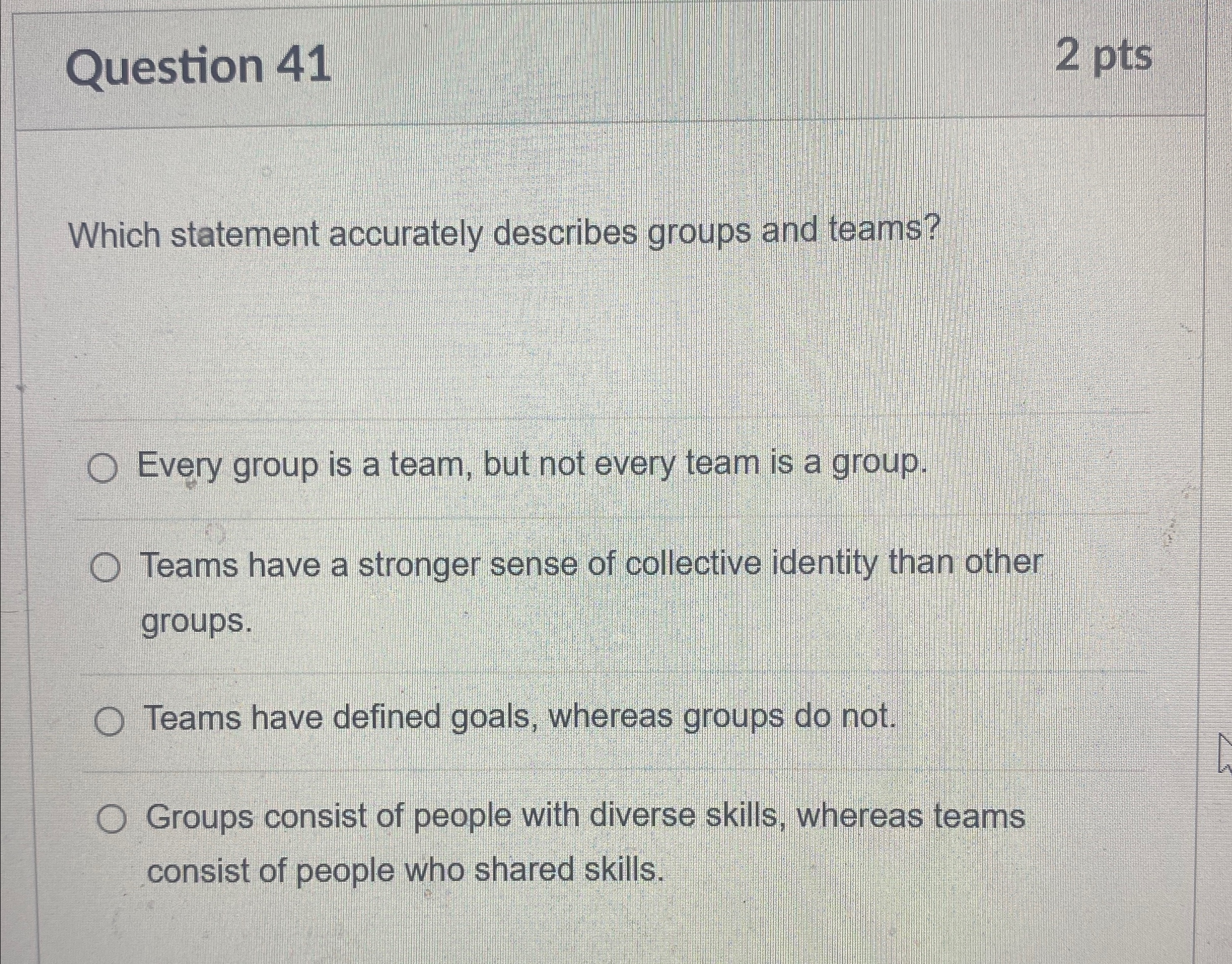 Solved Question 412 ﻿ptsWhich statement accurately describes | Chegg.com