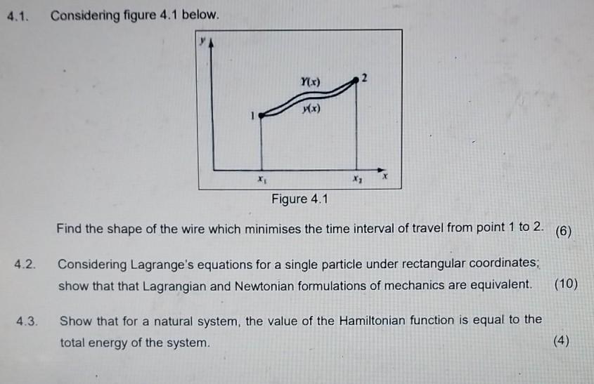 Solved 4.1. Considering figure 4.1 below. Find the shape of | Chegg.com
