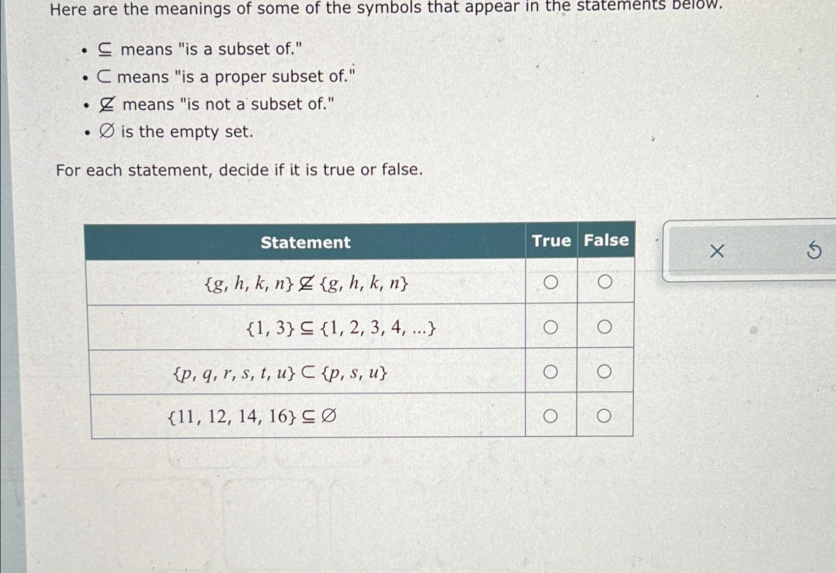 Solved Here are the meanings of some of the symbols that | Chegg.com