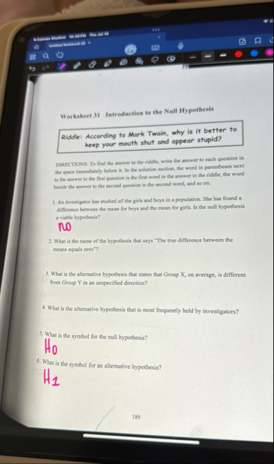 Solved Worksheet 31 ﻿Introdaction to the Null | Chegg.com
