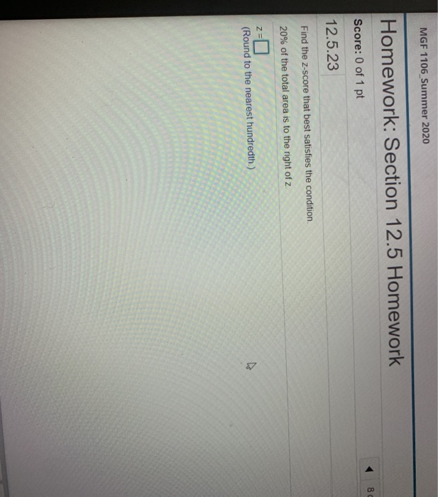 Solved MGF 1106 Summer 2020 Homework: Section 12.5 Homework | Chegg.com