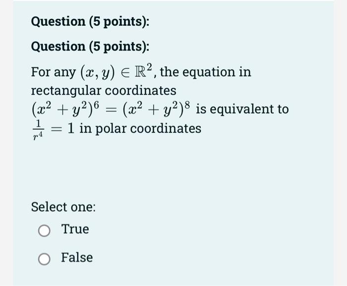 Solved Question (5 points): Question (5 points): For any | Chegg.com