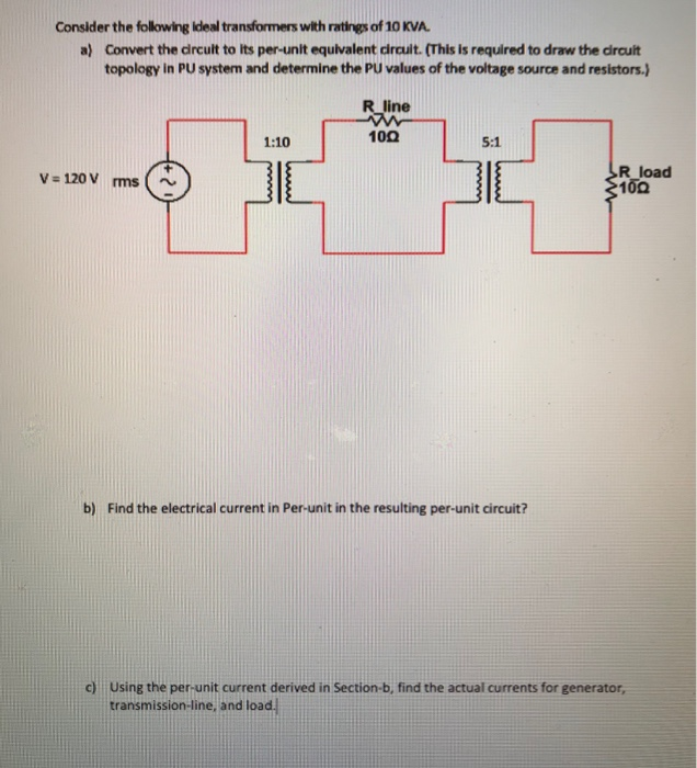 Solved Consider the following ideal transformers with | Chegg.com