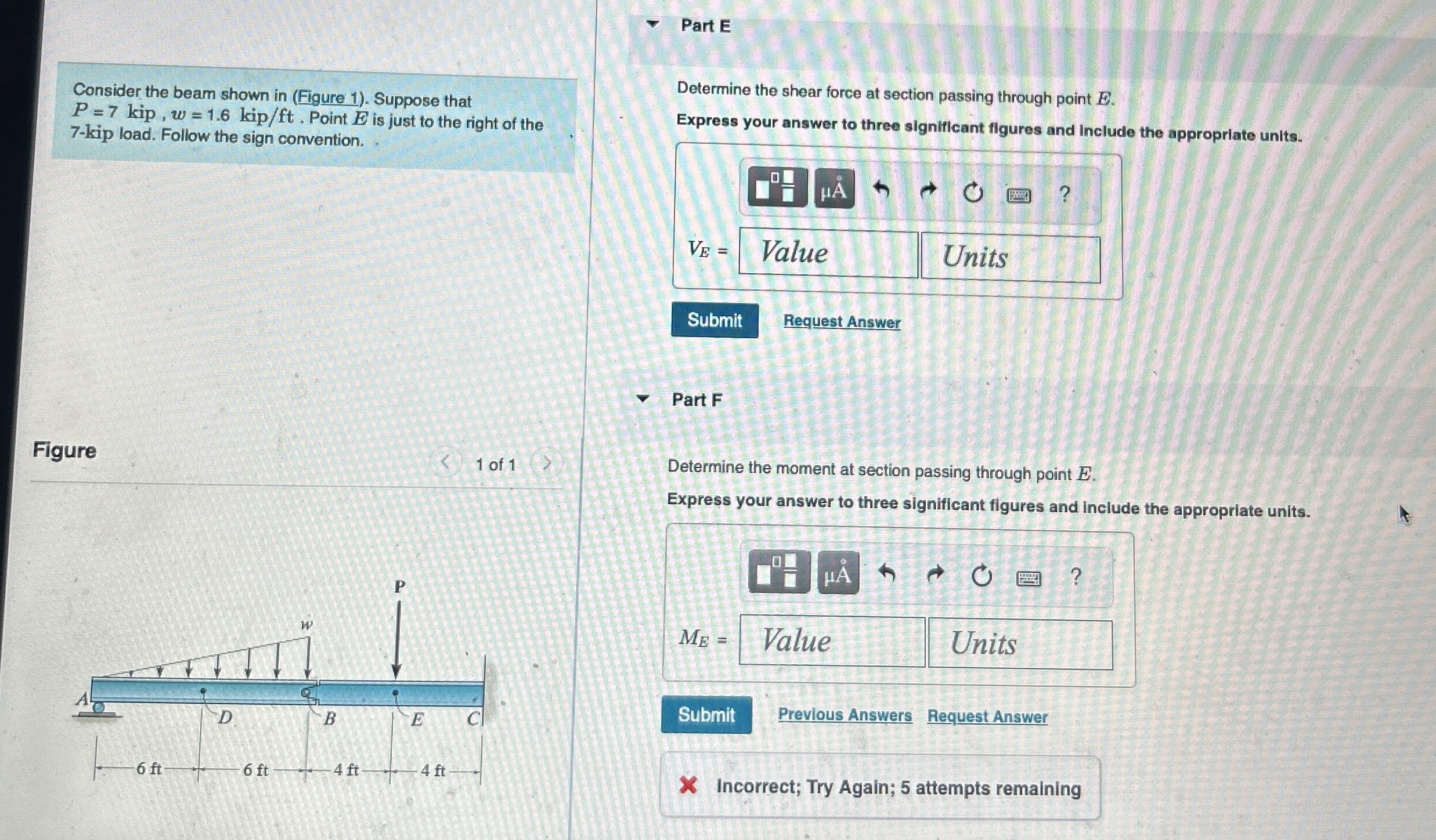 Solved Consider the beam shown in (Figure 1). ﻿Suppose that | Chegg.com