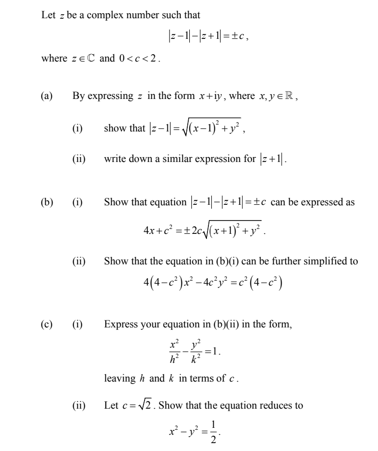 Solved Let z ﻿be a complex number such | Chegg.com