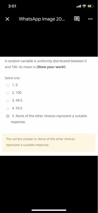 Solved A random variable is uniformly distributed between 0. | Chegg.com