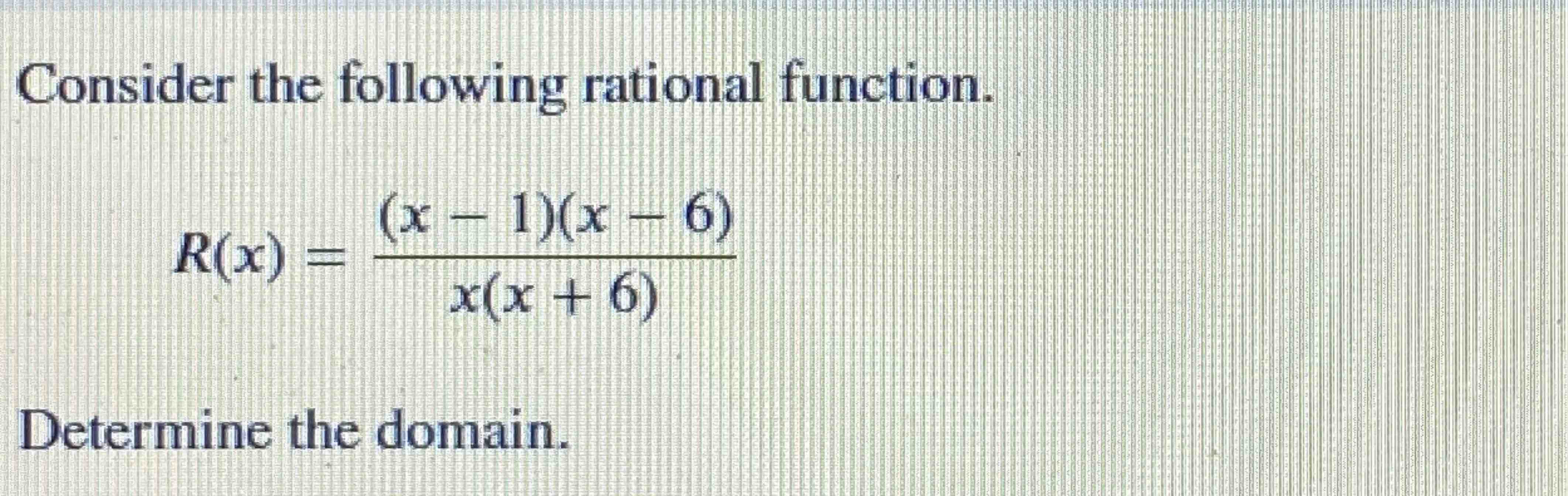 Solved Consider the following rational | Chegg.com