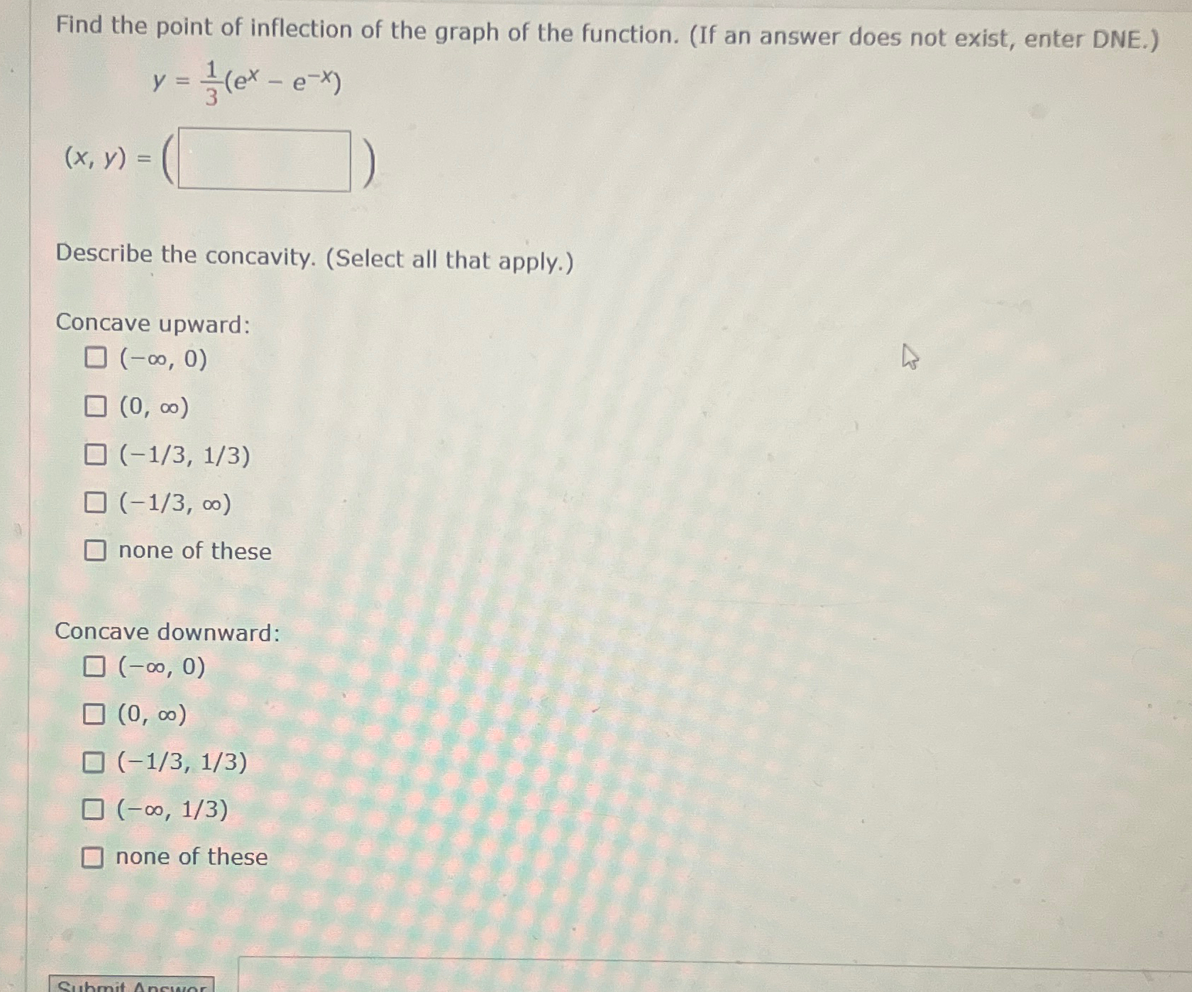 Solved Find the point of inflection of the graph of the | Chegg.com