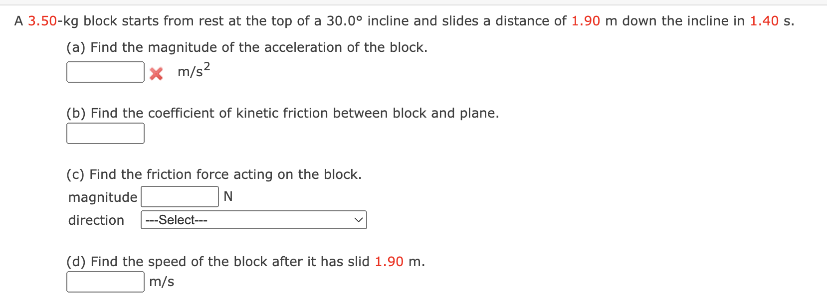 Solved A 3.50-kg ﻿block starts from rest at the top of a | Chegg.com