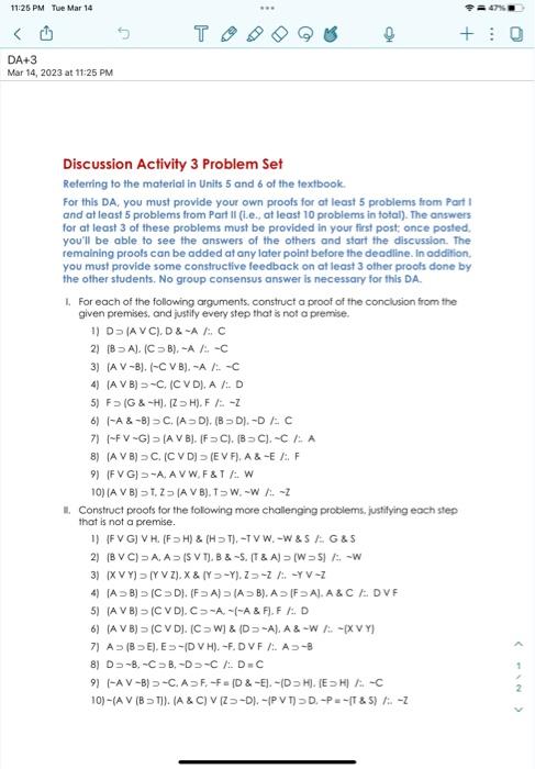 Solved Discussion Activity 3 Problem Set Referring to the | Chegg.com