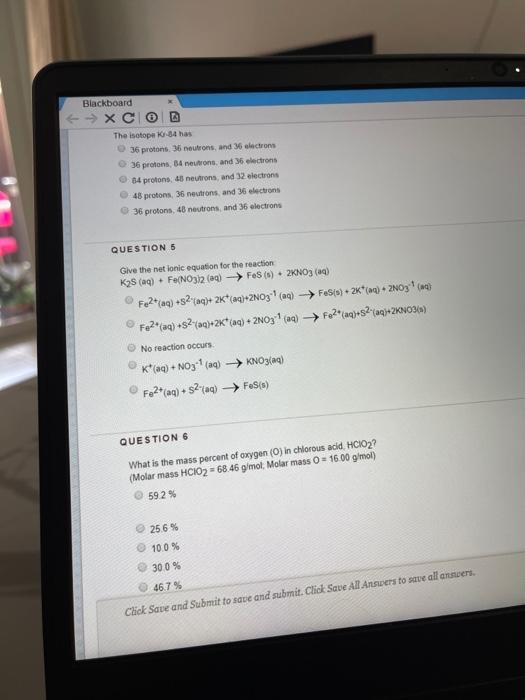 Solved Blackboard EXCO The isotope -34 has 36 protons, 36 | Chegg.com