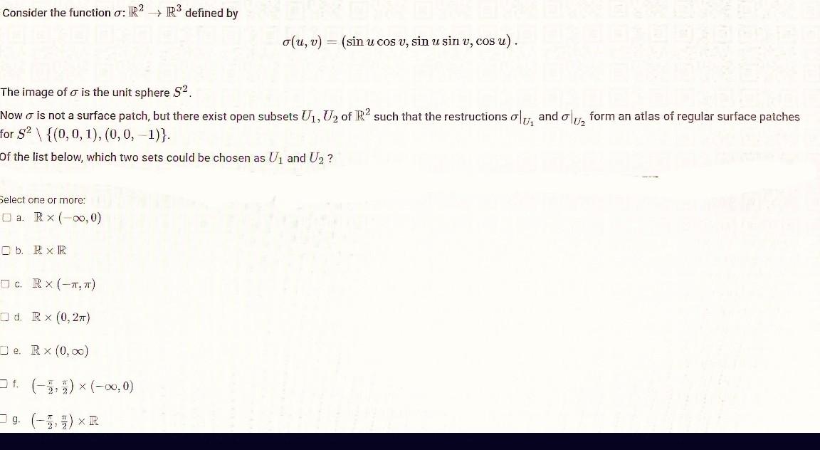 Solved Consider the function \\( \\sigma: \\mathbb{R}^{2} | Chegg.com