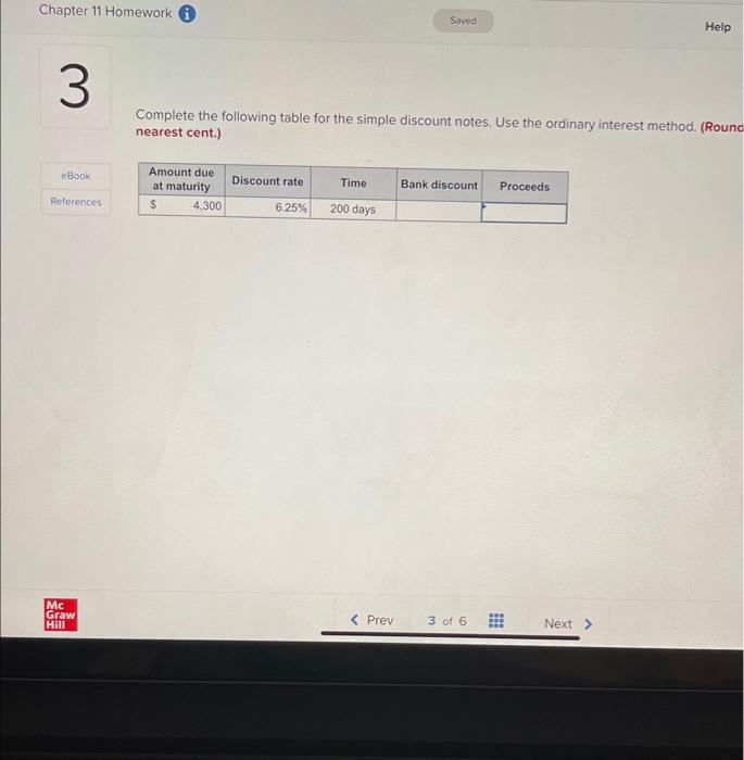 Solved Complete the following table for the simple discount | Chegg.com
