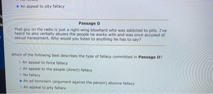 Solved Consider the following argumentative passages, and | Chegg.com