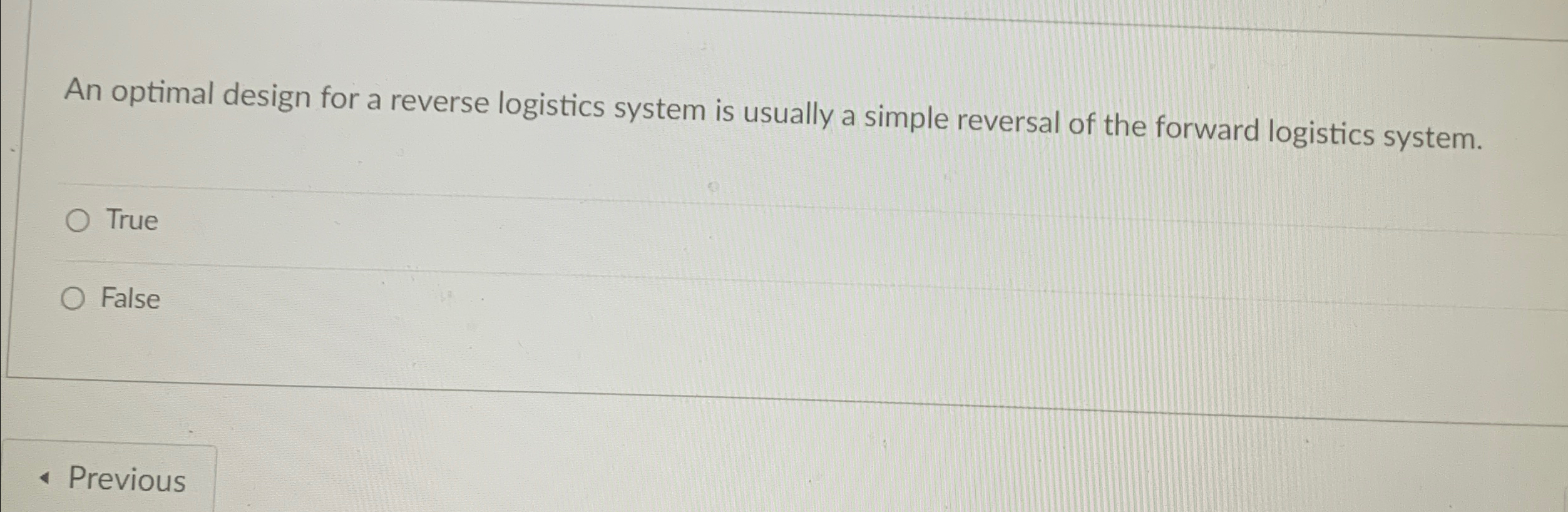Solved An optimal design for a reverse logistics system is | Chegg.com