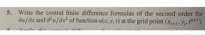Solved Please help with #5, a computational fluid dynamics | Chegg.com