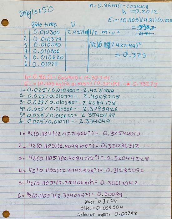 Solved (lab: pendulum) please help determine if a) | Chegg.com