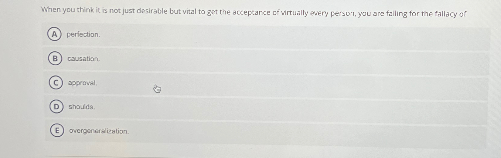 Solved When you think it is not just desirable but vital to | Chegg.com