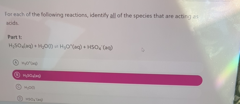 Solved For each of the following reactions, identify all of | Chegg.com