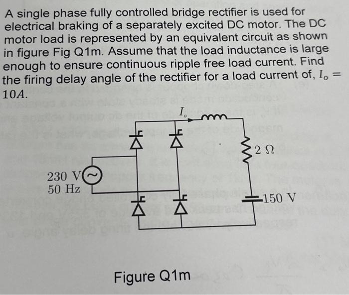 Solved Figure Q1d shows a chopper operating from a 100 V dc | Chegg.com