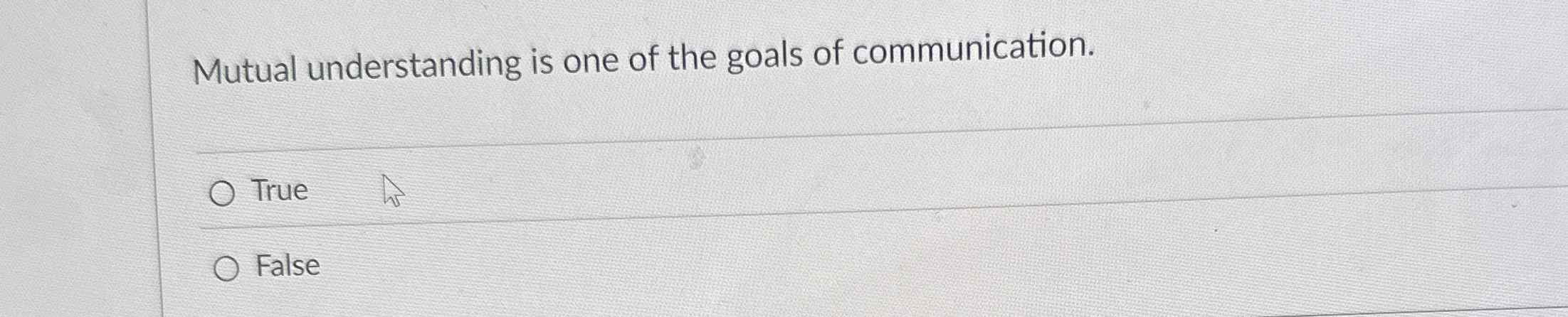 Solved Mutual understanding is one of the goals of | Chegg.com