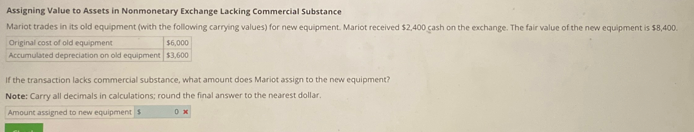 Solved Assigning Value to Assets in Nonmonetary Exchange | Chegg.com