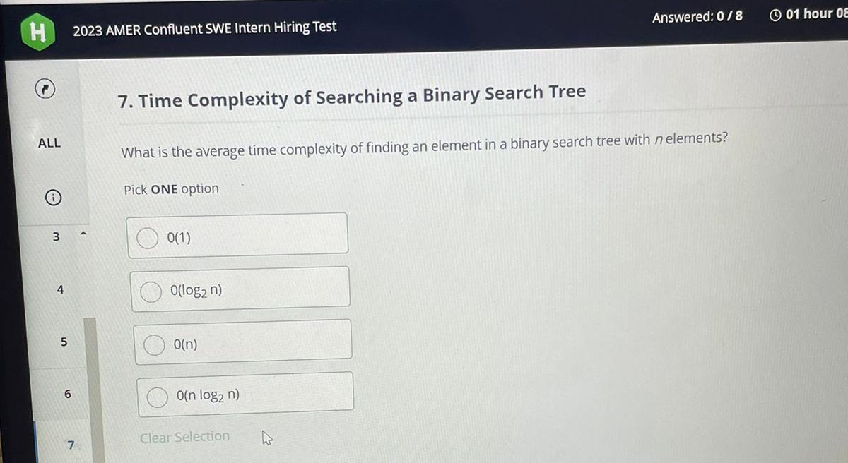 Solved (1) 2023 ﻿AMER Confluent SWE Intern Hiring | Chegg.com