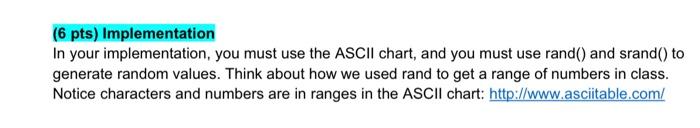 Solved Part I-Password Generator (3 pts) Design Design is | Chegg.com