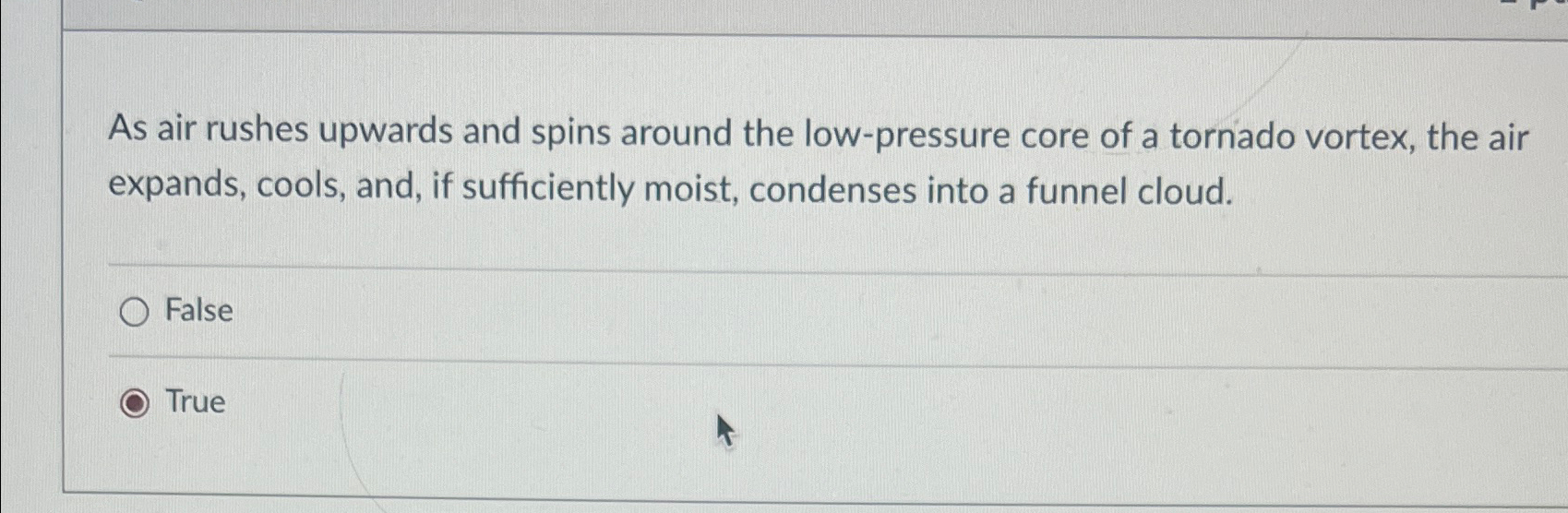 Solved As air rushes upwards and spins around the | Chegg.com
