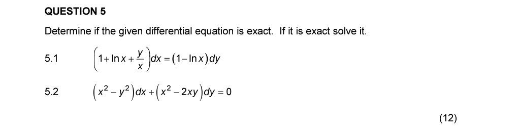 Solved QUESTION 5 ﻿kindly answer both 5.1 ﻿and 5.2Determine | Chegg.com