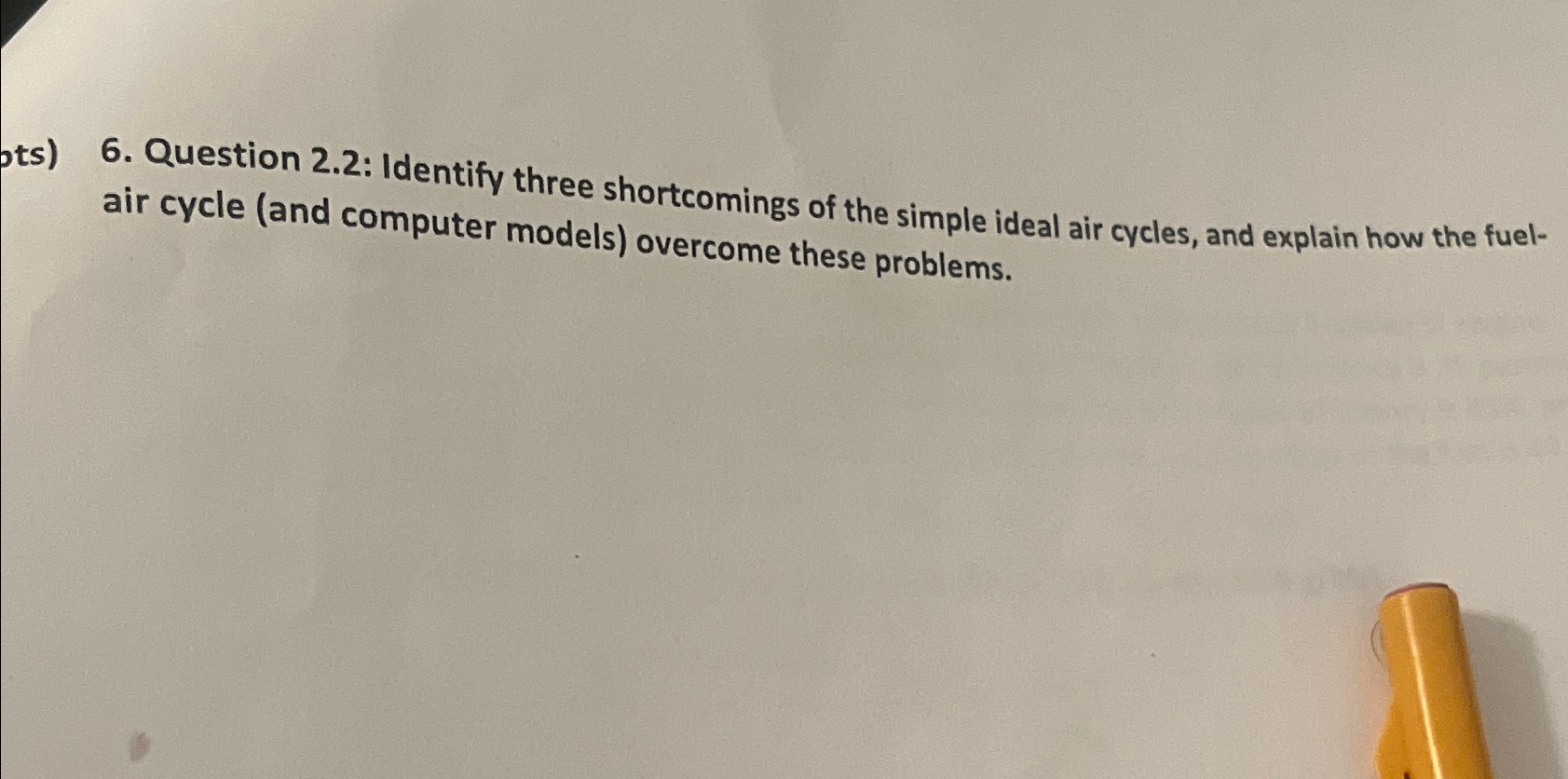 Solved Question 2.2: Identify three shortcomings of the | Chegg.com