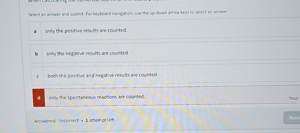 Solved Select an answer and submit. For keyboard navigation, | Chegg.com