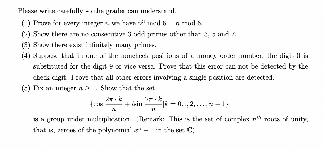 Solved Please write carefully so the grader can | Chegg.com