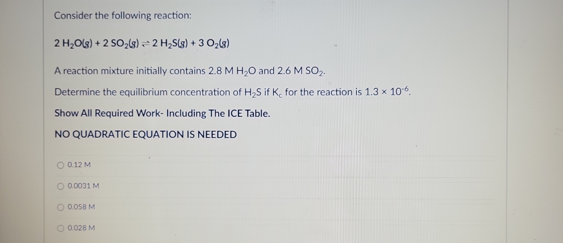 Solved Consider the following | Chegg.com