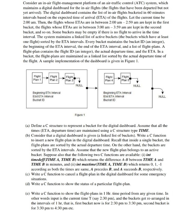Solved Consider an in-air flight-management platform of an | Chegg.com