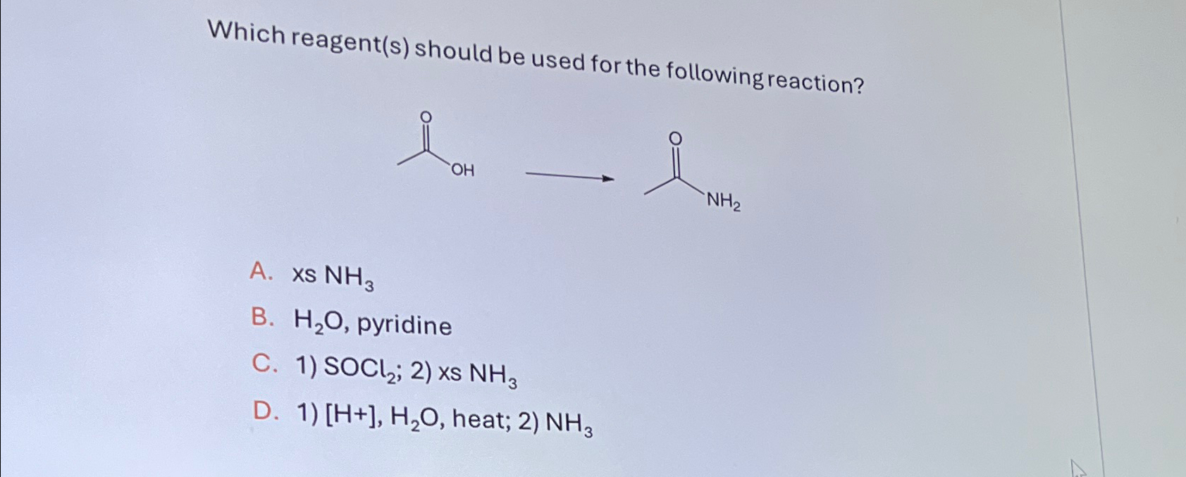 Solved Which reagent(s) ﻿should be used for the following | Chegg.com