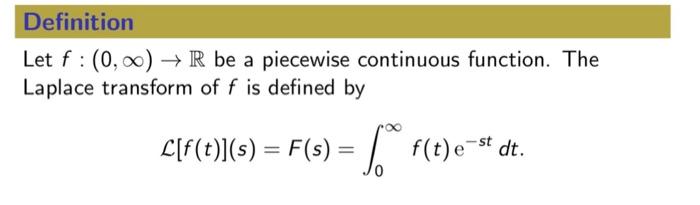 Solved Find the following Laplace transforms | Chegg.com