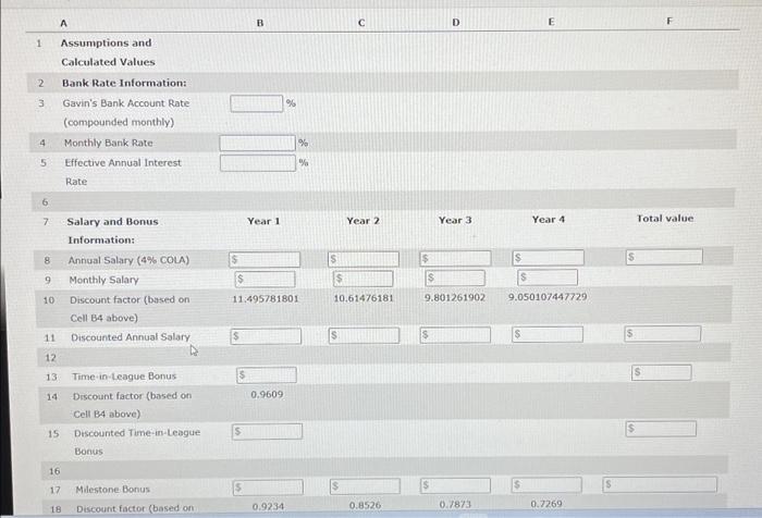 Contract Evaluation Worksheet Complete the following | Chegg.com