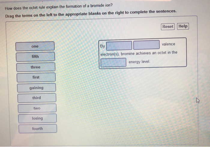 Solved How does the octet rule explain the formation of a | Chegg.com