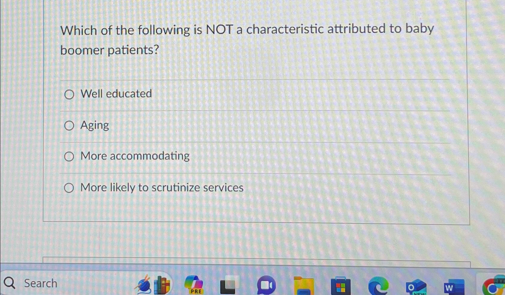Solved Which of the following is NOT a characteristic | Chegg.com
