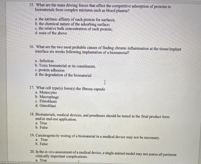 Solved 15. What are the main driving forces that affect the | Chegg.com